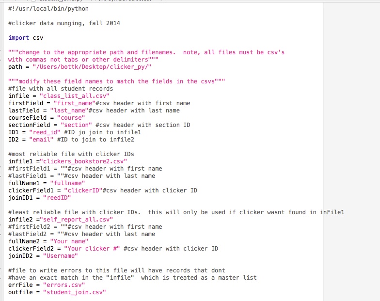 Clickers in chemistry: a classic case of data munging | Teaching and ...