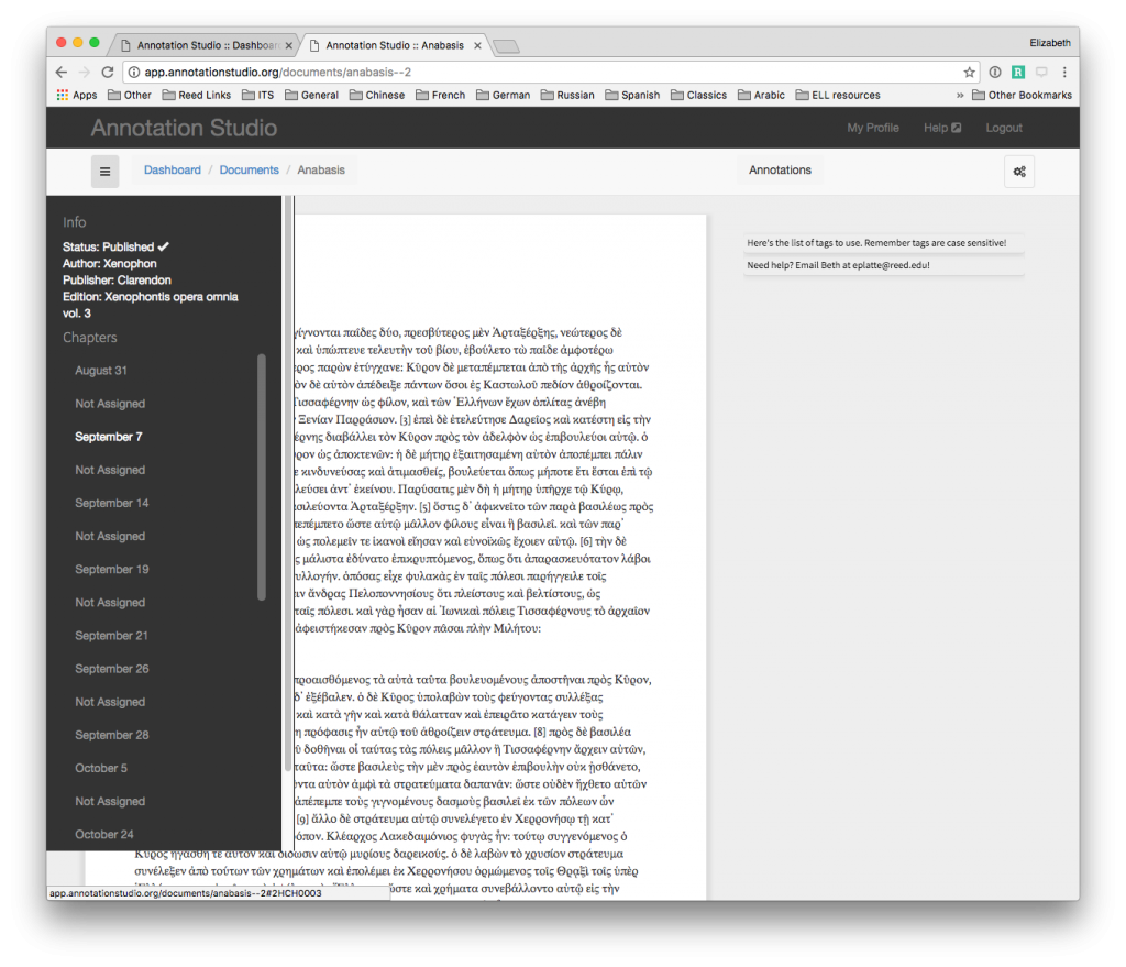 Social annotation with Annotation Studio – Teaching and Learning with ...