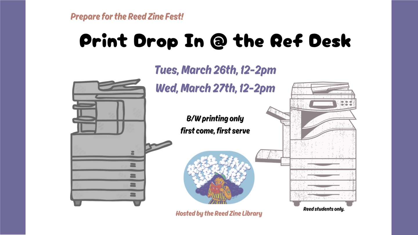Print drop in – What's New at the Library