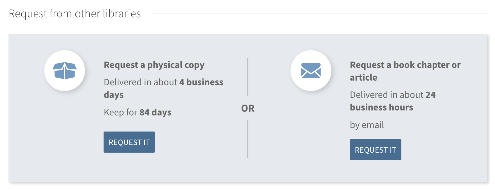 Expanded Interlibrary Loan request options – What's New at the Library